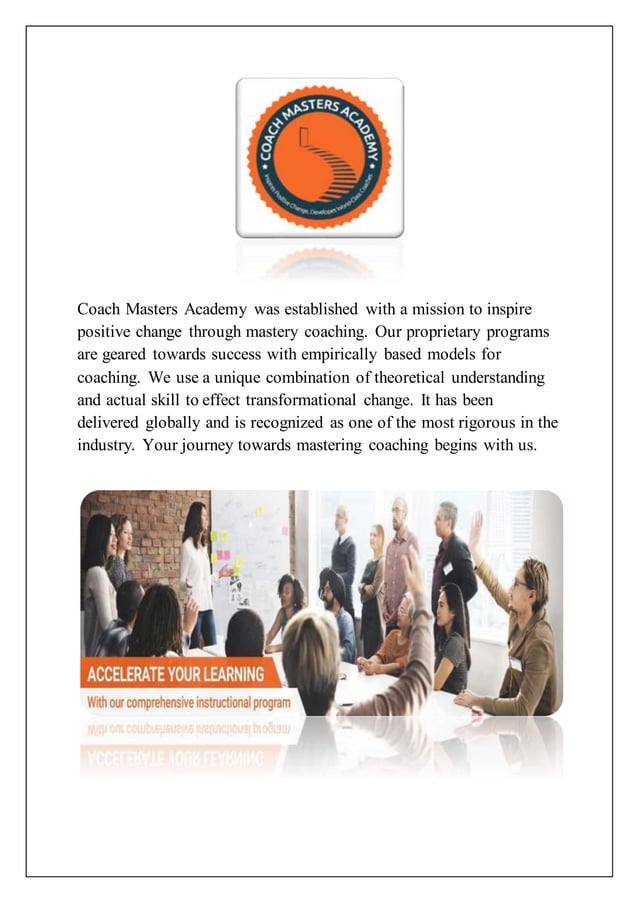 Coach Masters Academy | PDF