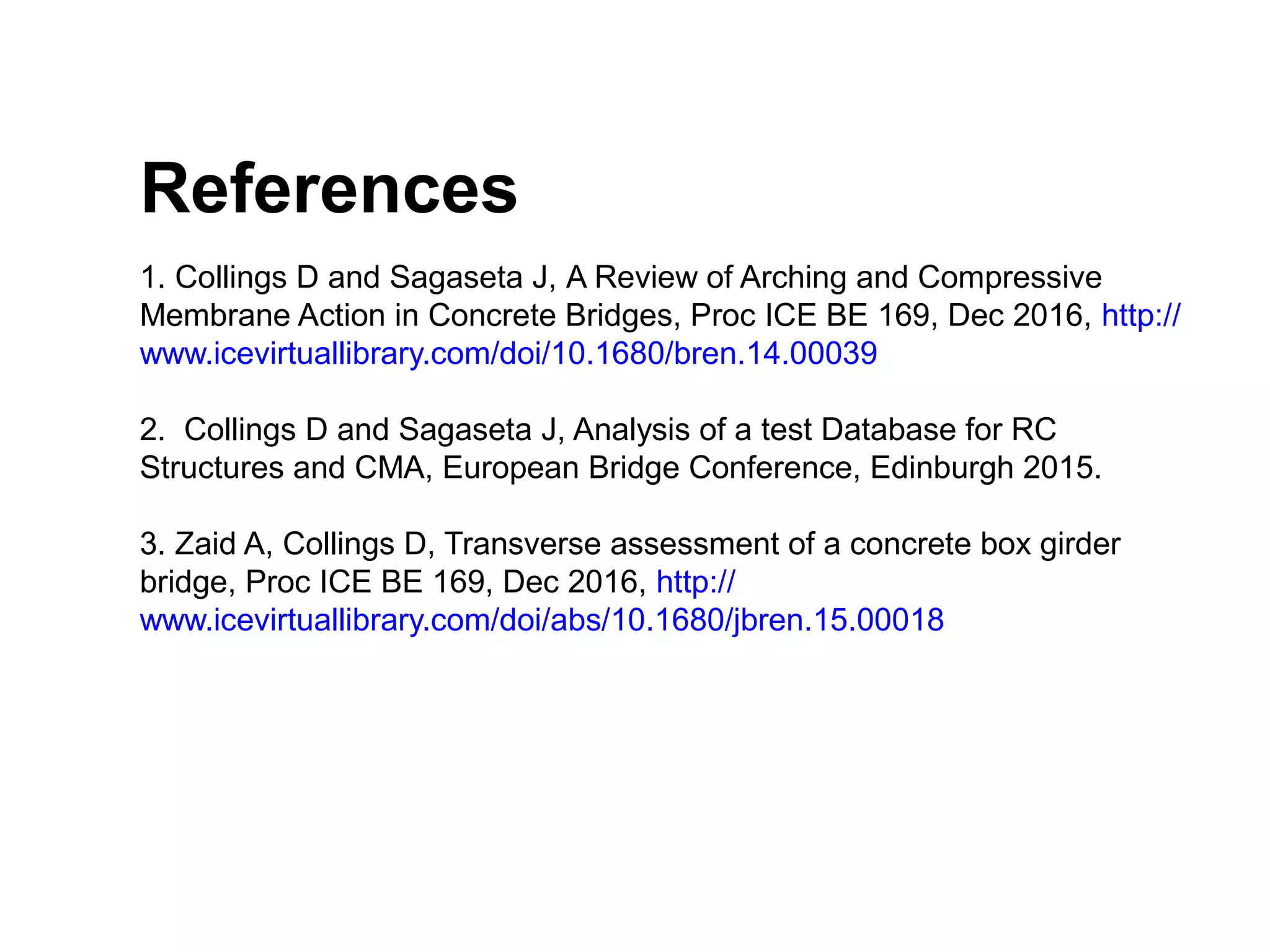 Arching and Compressive Membrane Action in Concrete Slabs | PPT