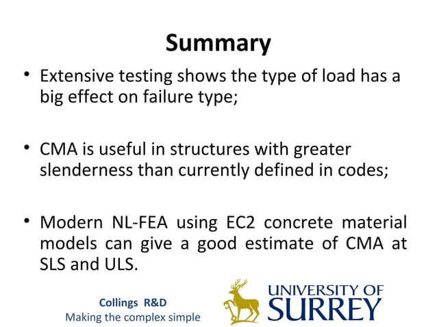 Arching and Compressive Membrane Action in Concrete Slabs | PPT