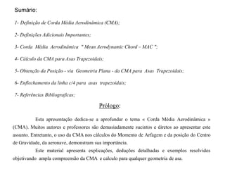 corda media aerodinamica | PPTX