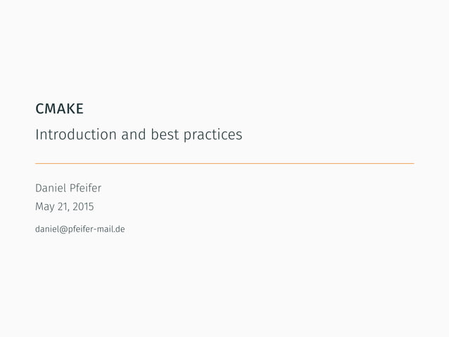 CMake - Introduction and best practices | PDF | Programming Languages | Computing