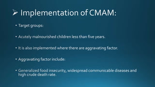 CMAM Training to prevent Malnutrition in Peades | PPT