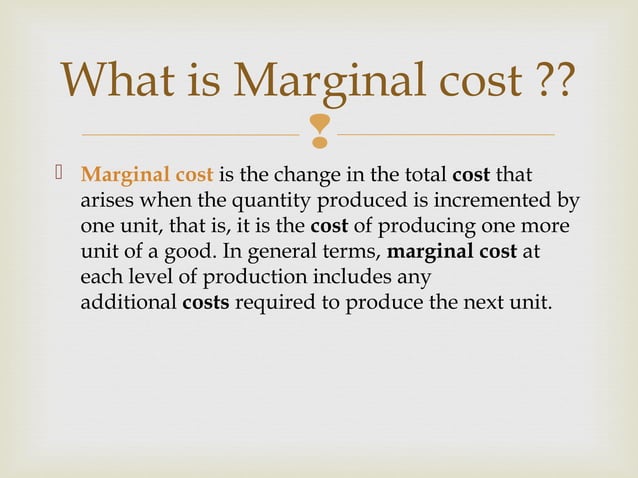 Marginal costing | PPT