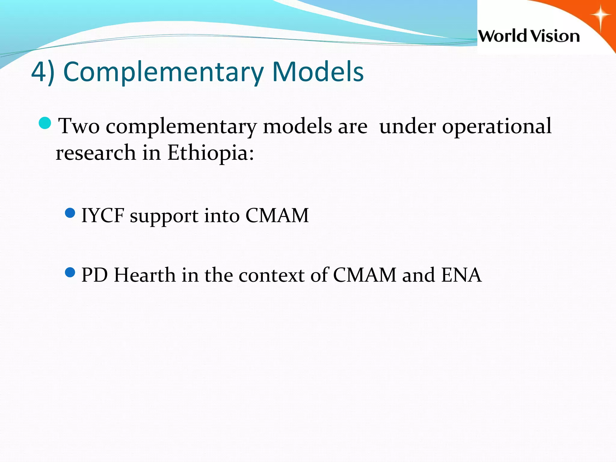 Cmam integration and complementary models ce | PPT