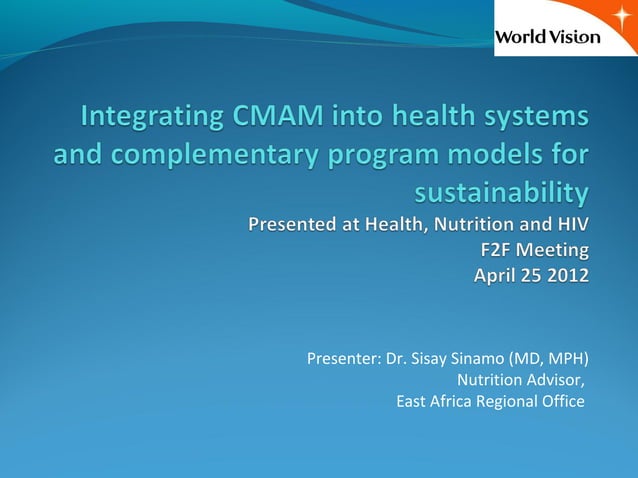 Cmam integration and complementary models ce | PPT