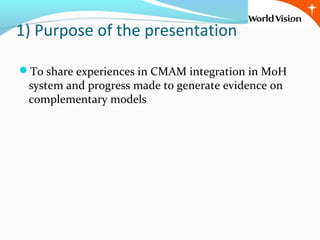 Cmam integration and complementary models ce | PPT