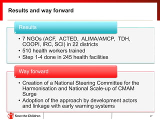 The CMAM Surge Approach: Building Resilient and Responsive Health ...