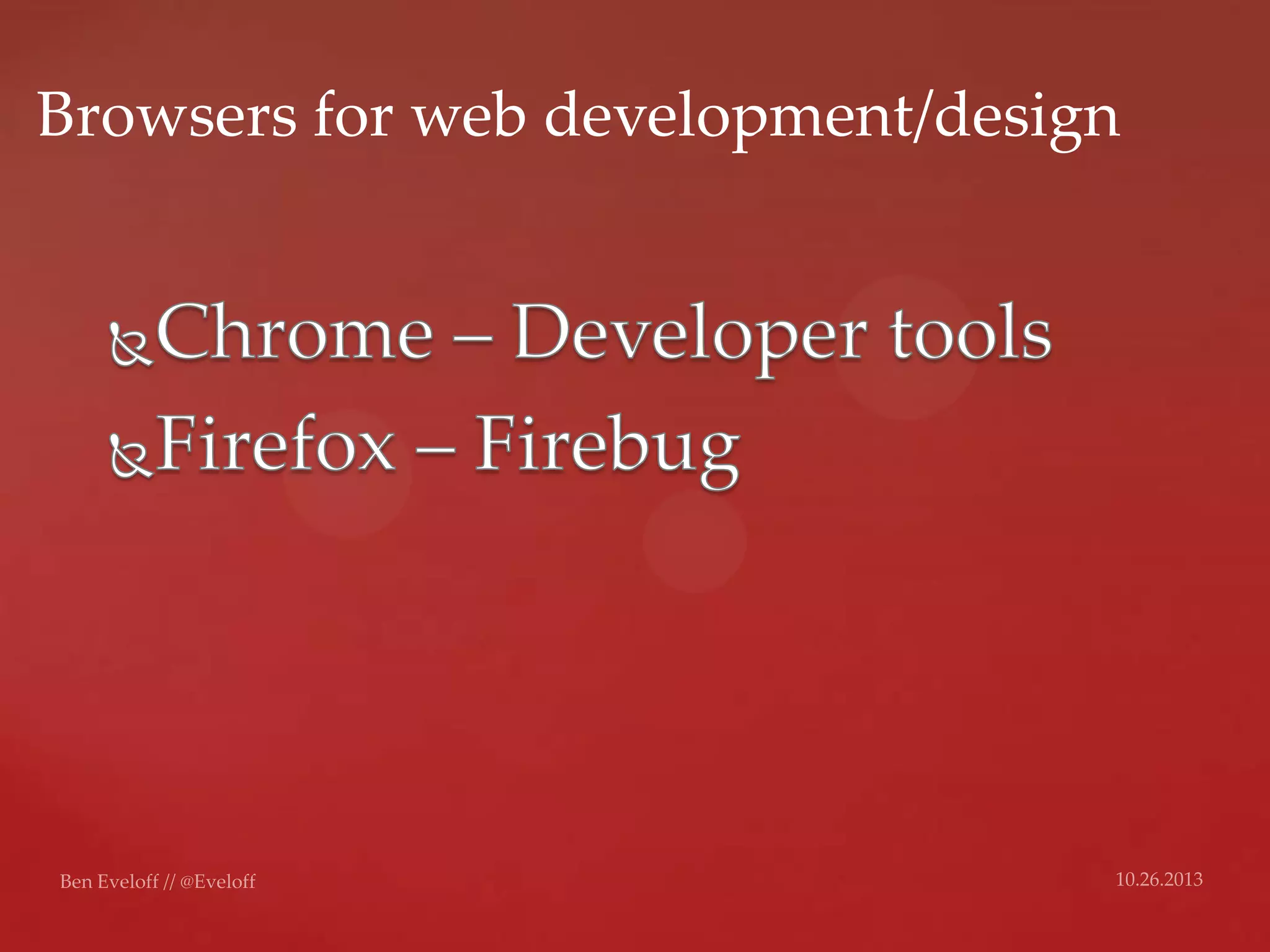 Getting started with HTML & CSS | PPT