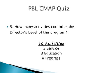 Career and Membership Achievement Program (CMAP) for PBL | PPT