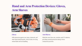 CMA PPT on safety equipements Civil engg | PPT