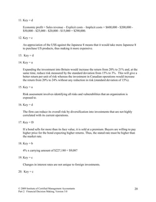 Cma practice questions-part-2 | PDF