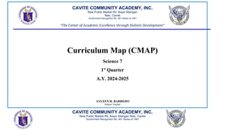 Curriculum Mapping SCIENCE G7 Quarter 1 | DOCX