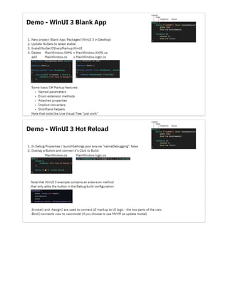 C# Markup 2: The Flutter developer experience for WinUI 3, Uno Platform and WPF | PDF | Web ...