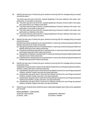 CMAT Sample Paper 1 - MBA Classes | PDF