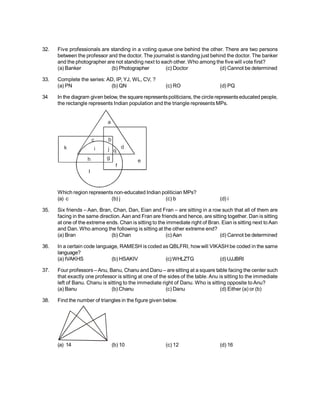 CMAT Sample Paper 1 - MBA Classes | PDF