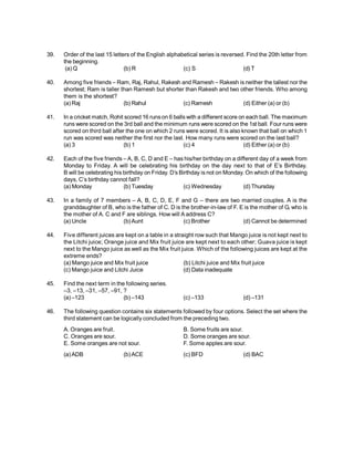 CMAT Sample Paper 1 - MBA Classes | PDF