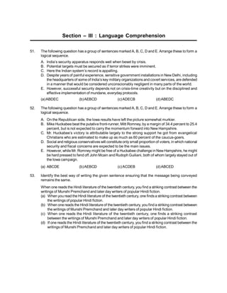 CMAT Sample Paper 1 - MBA Classes | PDF