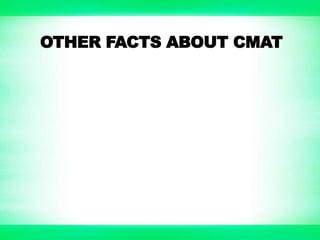 Cmat%20 major%20ppt[1] | PPTX | Career Planning | Careers