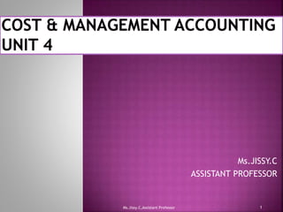 Cost & management Accounting | PPTX | Stocks and Bonds | Personal Investing