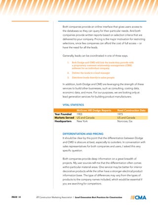 Construction Leads Guide: Lead Generation Best Practices | PDF