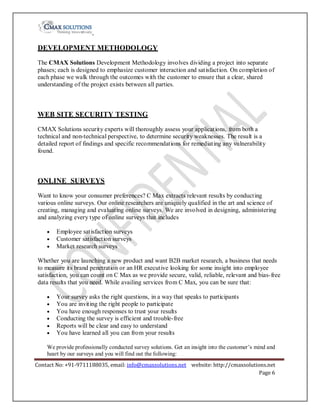 CMAX Solutions Company Profile | PDF