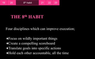 the 8th habit-book ppt | PPTX