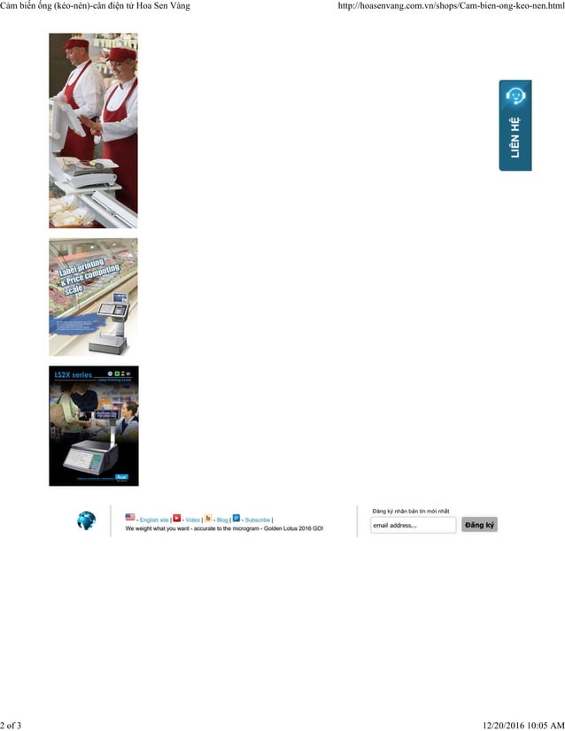 Cảm biến ống (kéo nén)-cân điện tử hoa sen vàng | PDF