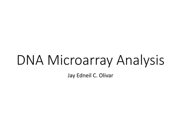 Microarray | PPT