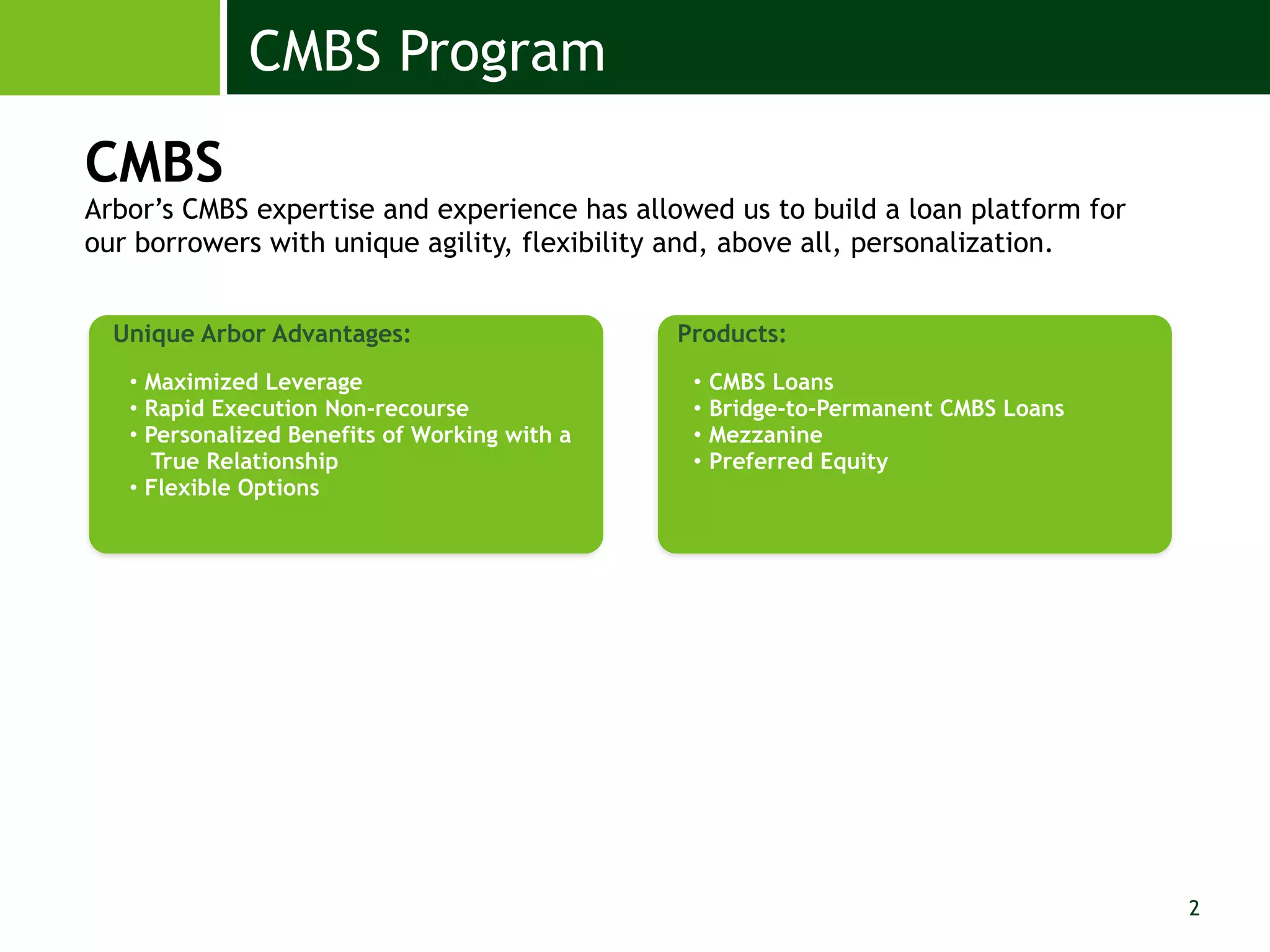 CMBS | Arbor Realty Trust: Growing Financial Partnerships | PDF