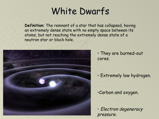 NEUTRON STARS AND WHITE DWARFS | PPT