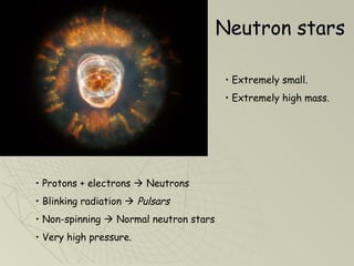 NEUTRON STARS AND WHITE DWARFS | PPT