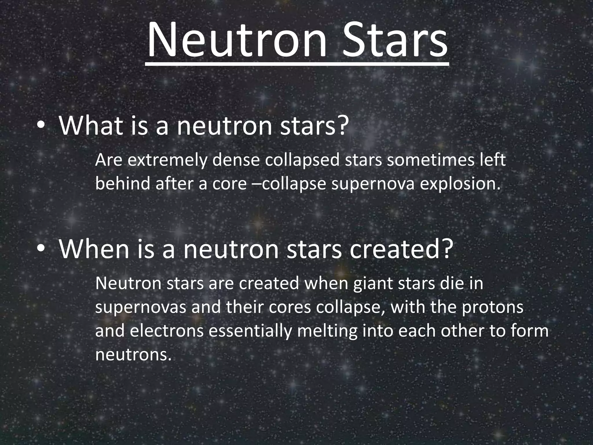 Neutron stars and white dwarfs | PPTX