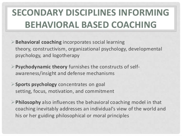 Behavioral Coaching-What is It?