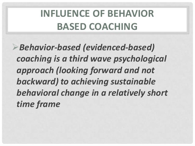 Behavioral Coaching-What is It?