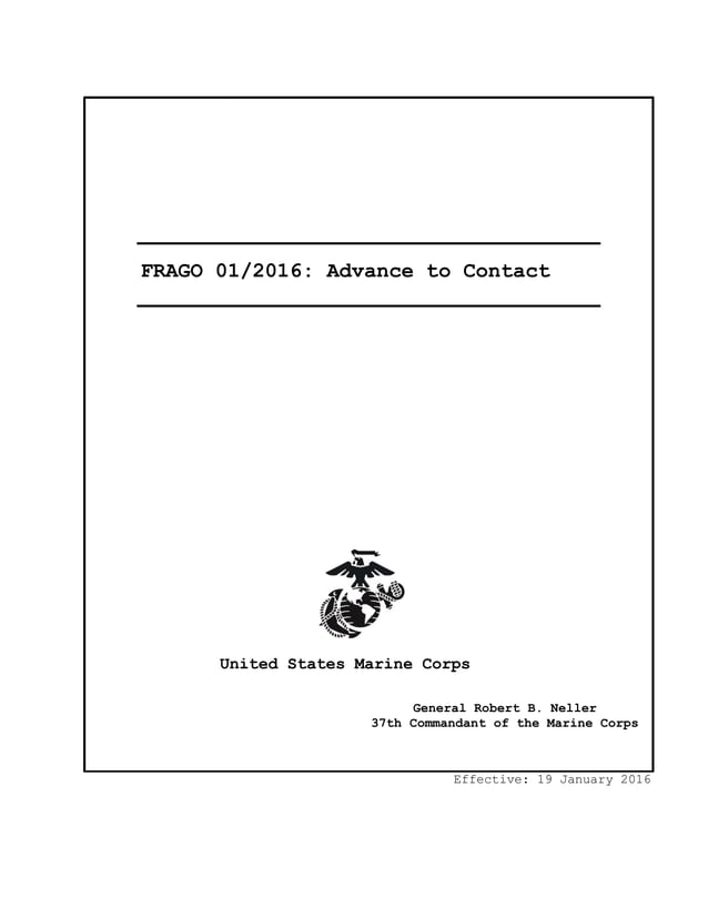 Updated Commandant USMC Planning Guidance | PDF | Defense Industry ...