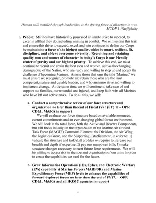 Updated Commandant USMC Planning Guidance | PDF