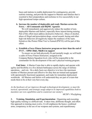 Updated Commandant USMC Planning Guidance | PDF