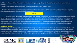 Developing a tool on effective school improvement strategy | PPT