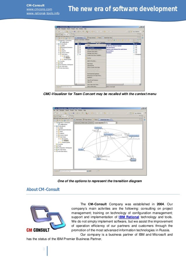 CMC-Visualizer for IBM Rational Team Concert