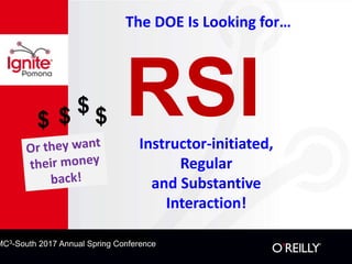 RSI: What Is It? And Why Does the DOE Care About It? | PPTX