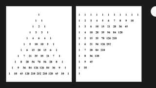 CMC3-S 2919 Pascal's Triangle - Blaise-ing a Trail of Mathematics | PPT
