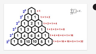 CMC3-S 2919 Pascal's Triangle - Blaise-ing a Trail of Mathematics | PPT