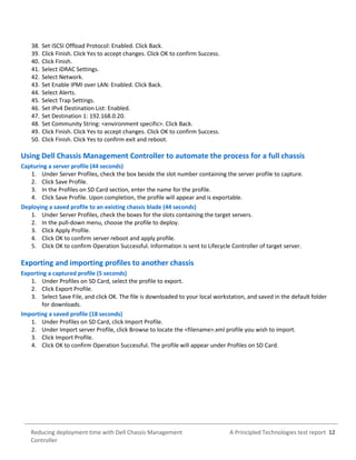 Reducing deployment time with Dell Chassis Management Controller | PDF
