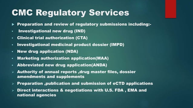 Cmc And Post Regulatory Pptx