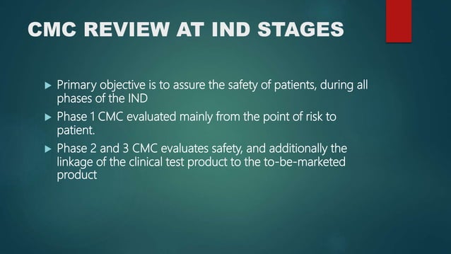 Cmc and post regulatory | PPTX