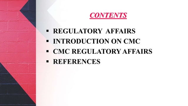 CMC(CHEMISTRY,MANUFACTURING AND CONTROL).pptx