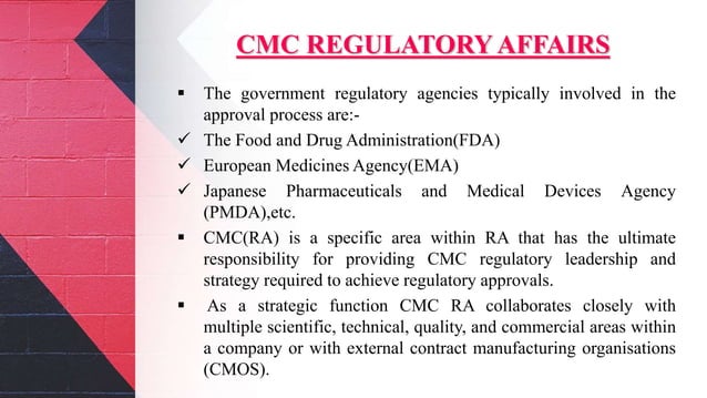 CMC(CHEMISTRY,MANUFACTURING AND CONTROL).pptx