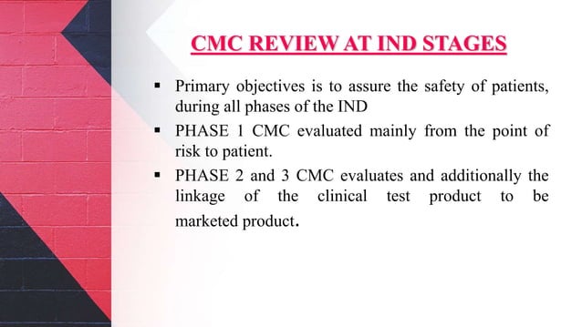 CMC(CHEMISTRY,MANUFACTURING AND CONTROL).pptx