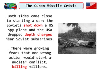 Cold War - events before and during the cuban missile crisis | PPTX
