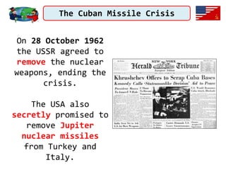Cold War - events before and during the cuban missile crisis | PPTX